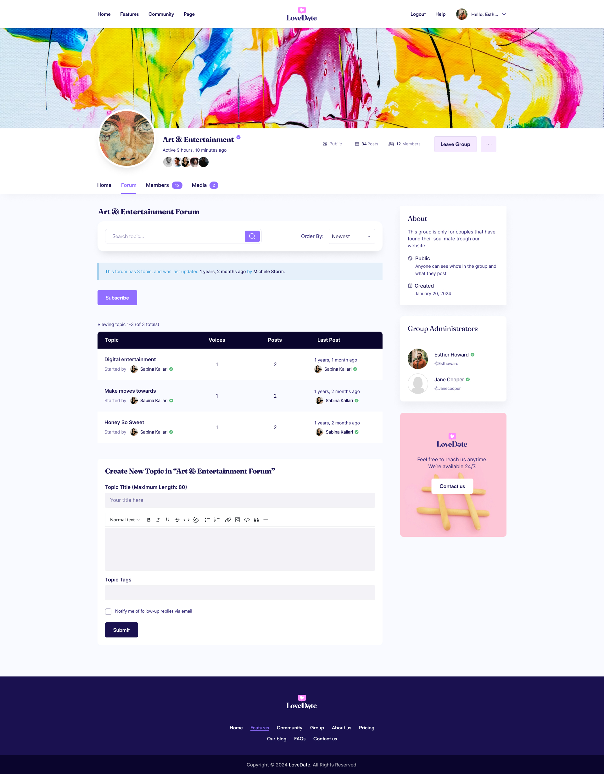 LoveDate - Social Dating Network Figma Template by jwsthemes | ThemeForest