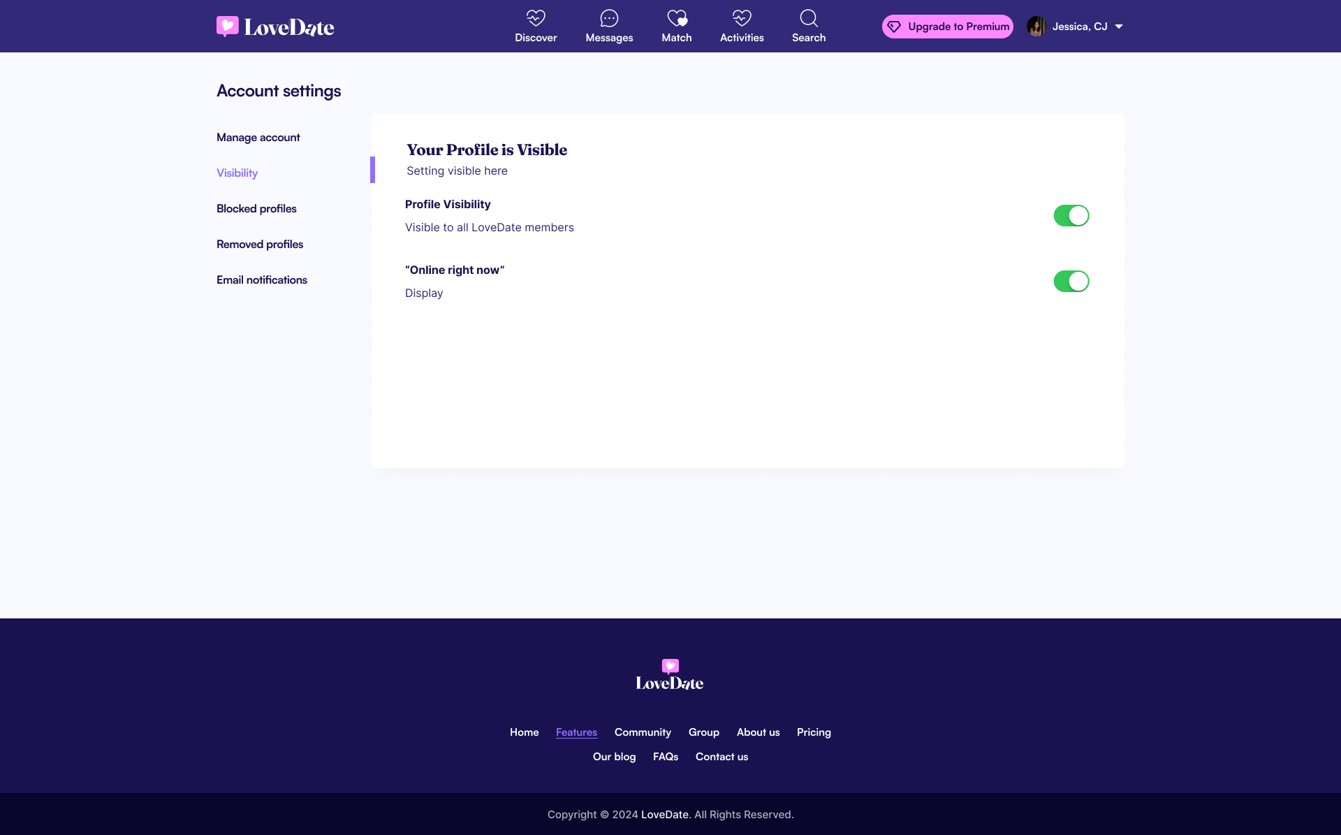 LoveDate - Social Dating Network Figma Template by jwsthemes | ThemeForest
