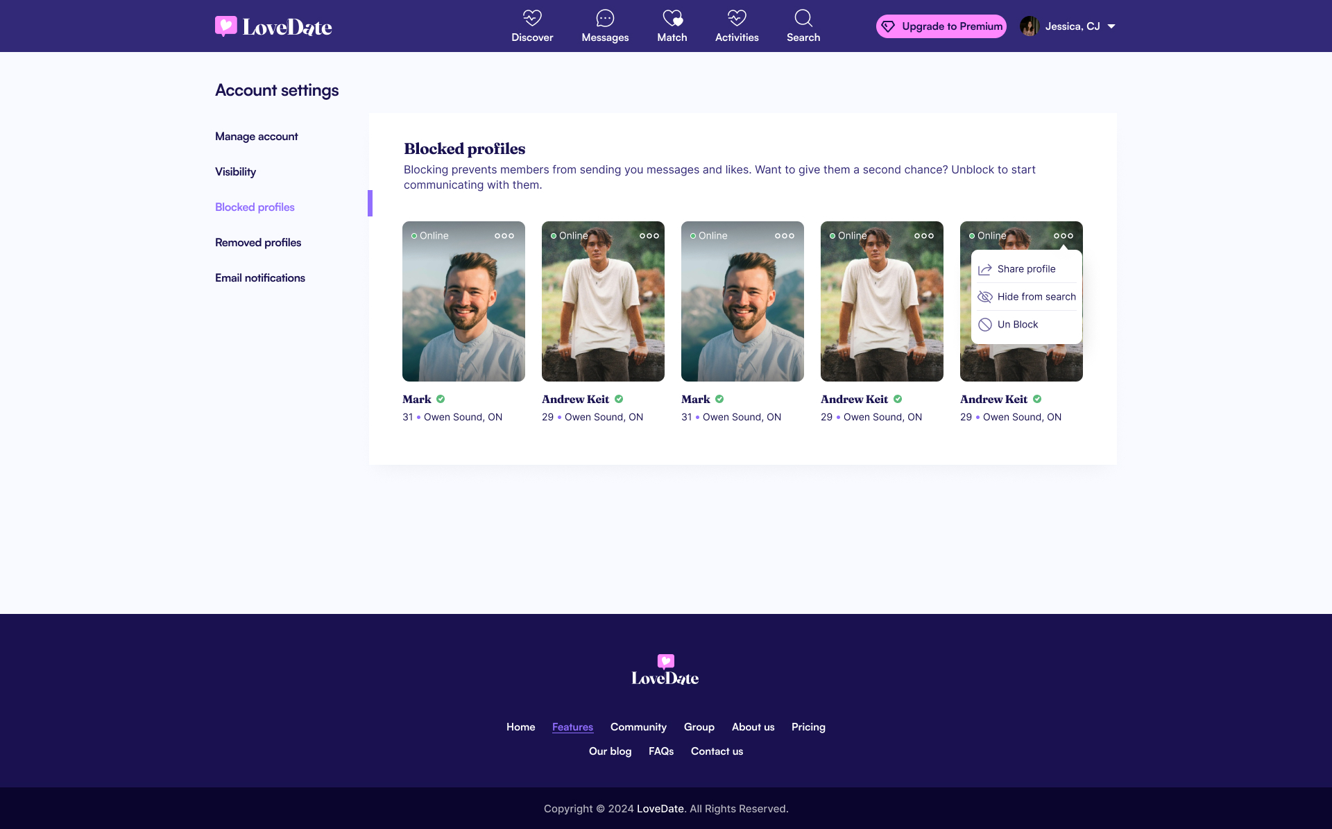 LoveDate - Social Dating Network Figma Template by jwsthemes | ThemeForest