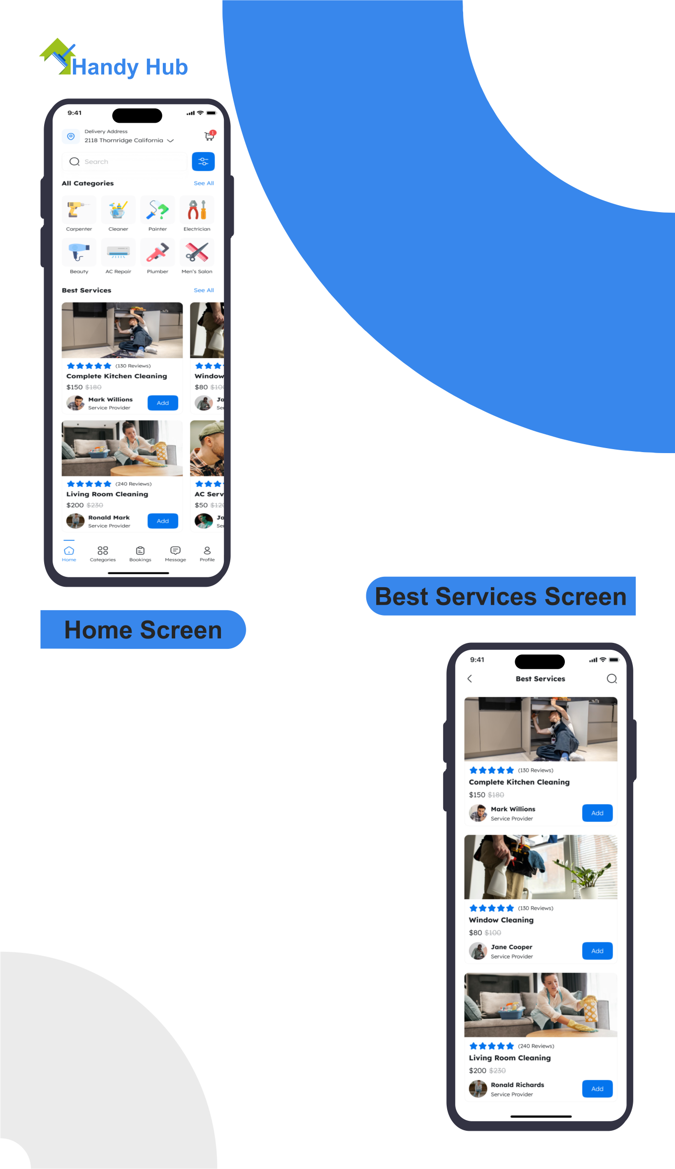 Handy Hub Flutter UI Kit by FlutterFire | CodeCanyon