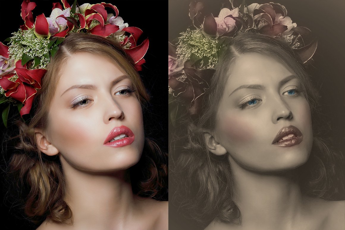 Colorized Old Photo Effect Photoshop, Add-ons | GraphicRiver