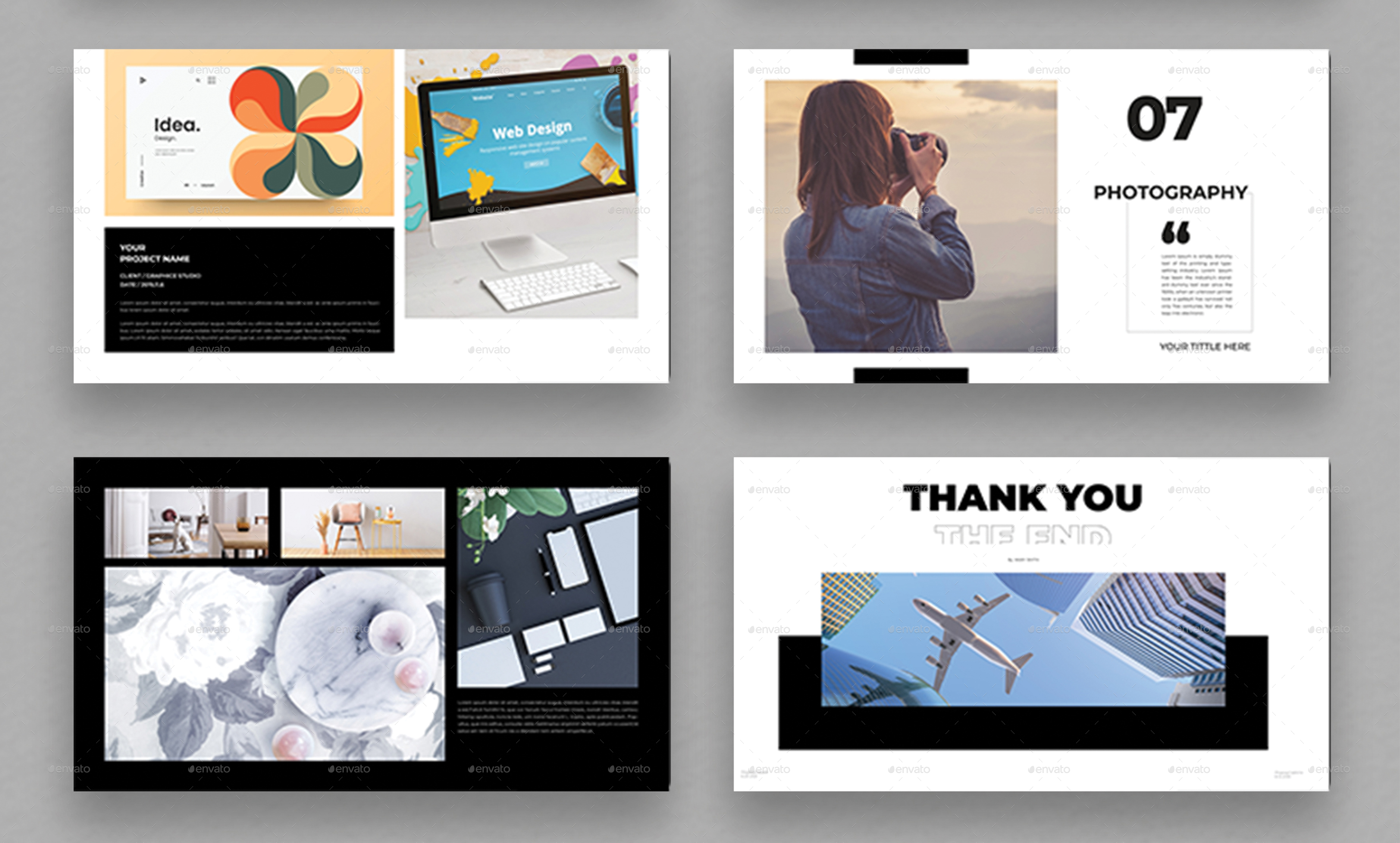 Digital Portfolio Design Template, Print Templates | GraphicRiver