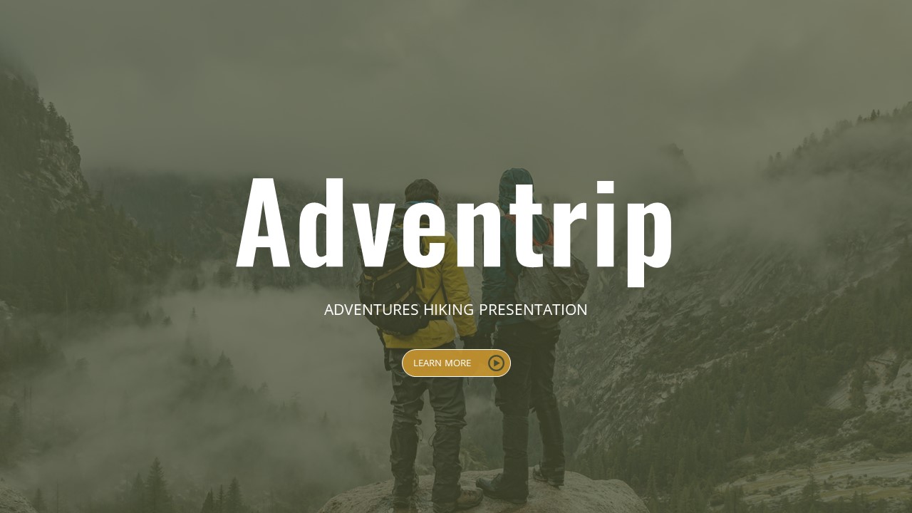 Adventrip - Adventures & Hiking PowerPoint Template, Presentation Templates