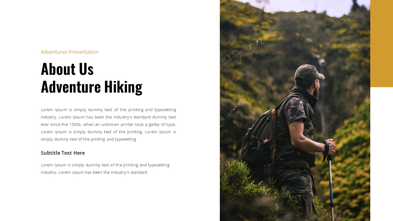 Adventrip - Adventures & Hiking PowerPoint Template, Presentation Templates
