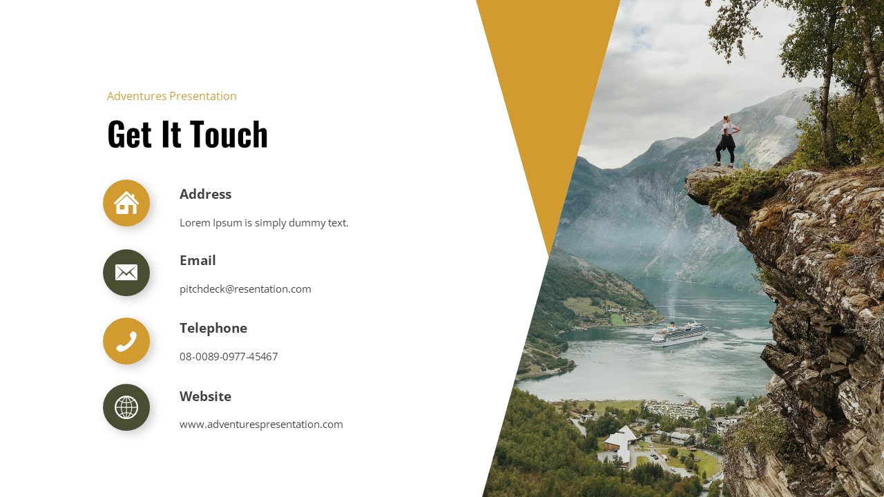 Adventrip - Adventures & Hiking PowerPoint Template, Presentation Templates