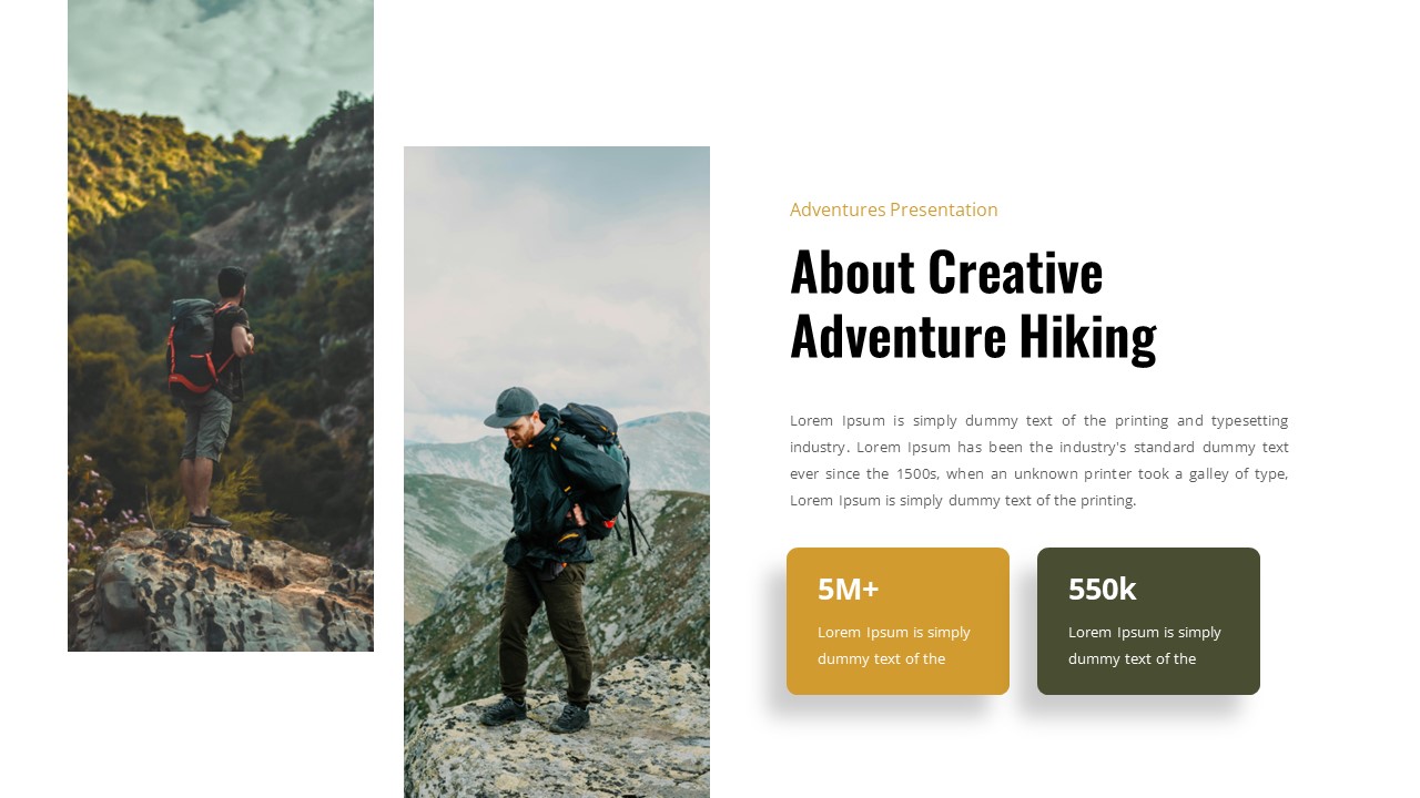 Adventrip - Adventures & Hiking PowerPoint Template, Presentation Templates