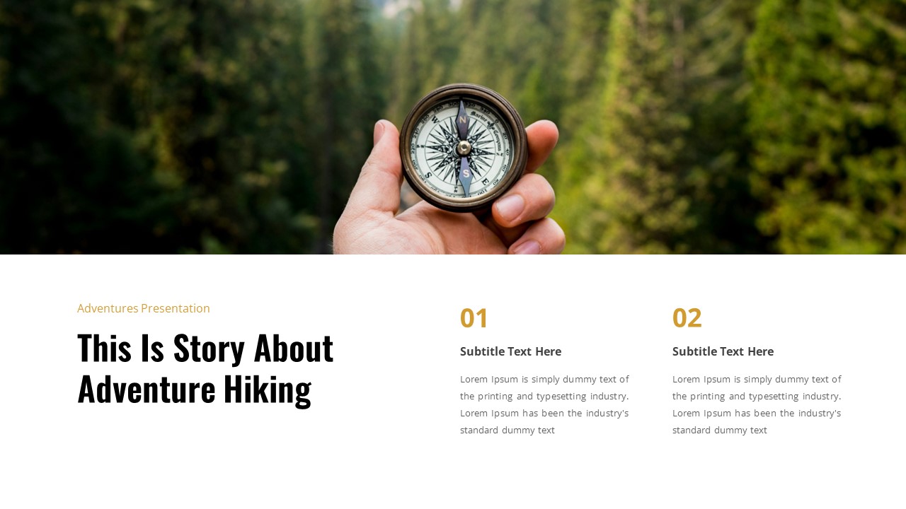 Adventrip - Adventures & Hiking PowerPoint Template, Presentation Templates