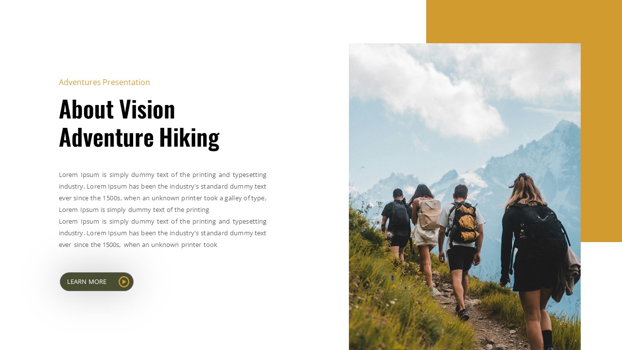 Adventrip - Adventures & Hiking PowerPoint Template, Presentation Templates