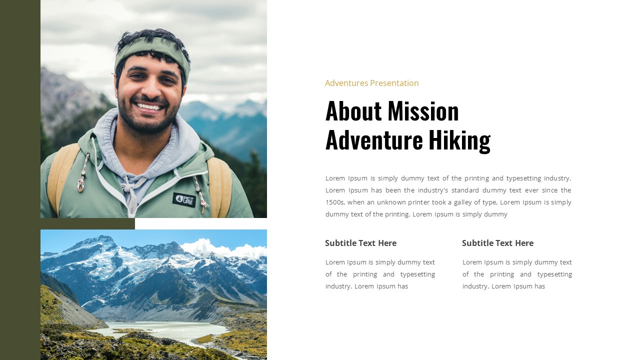 Adventrip - Adventures & Hiking PowerPoint Template, Presentation Templates