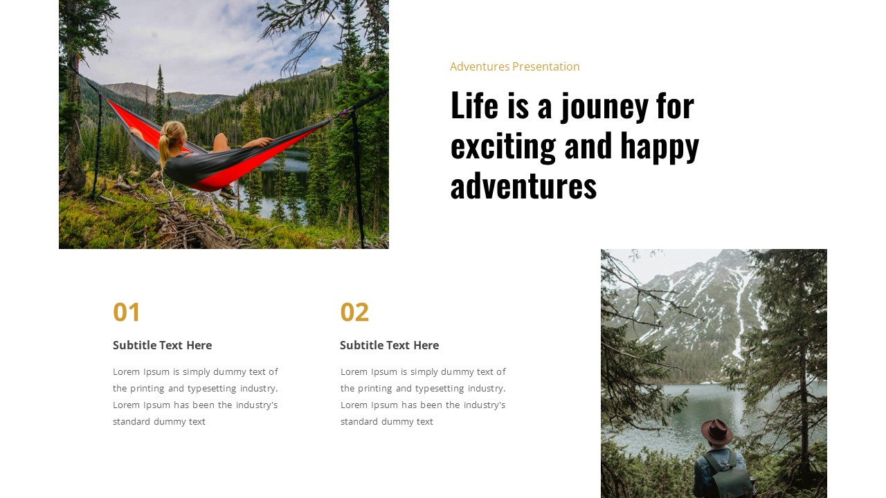 Adventrip - Adventures & Hiking PowerPoint Template, Presentation Templates