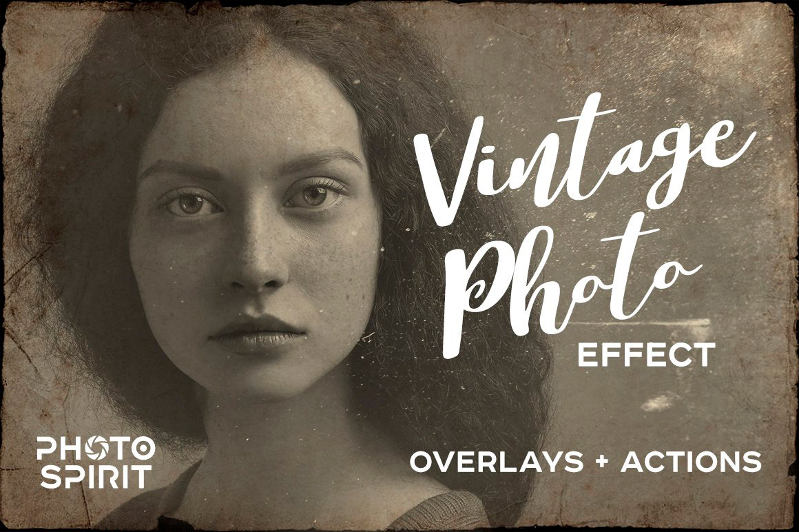 Vintage Old Photo Effect Overlays, Add-ons | GraphicRiver
