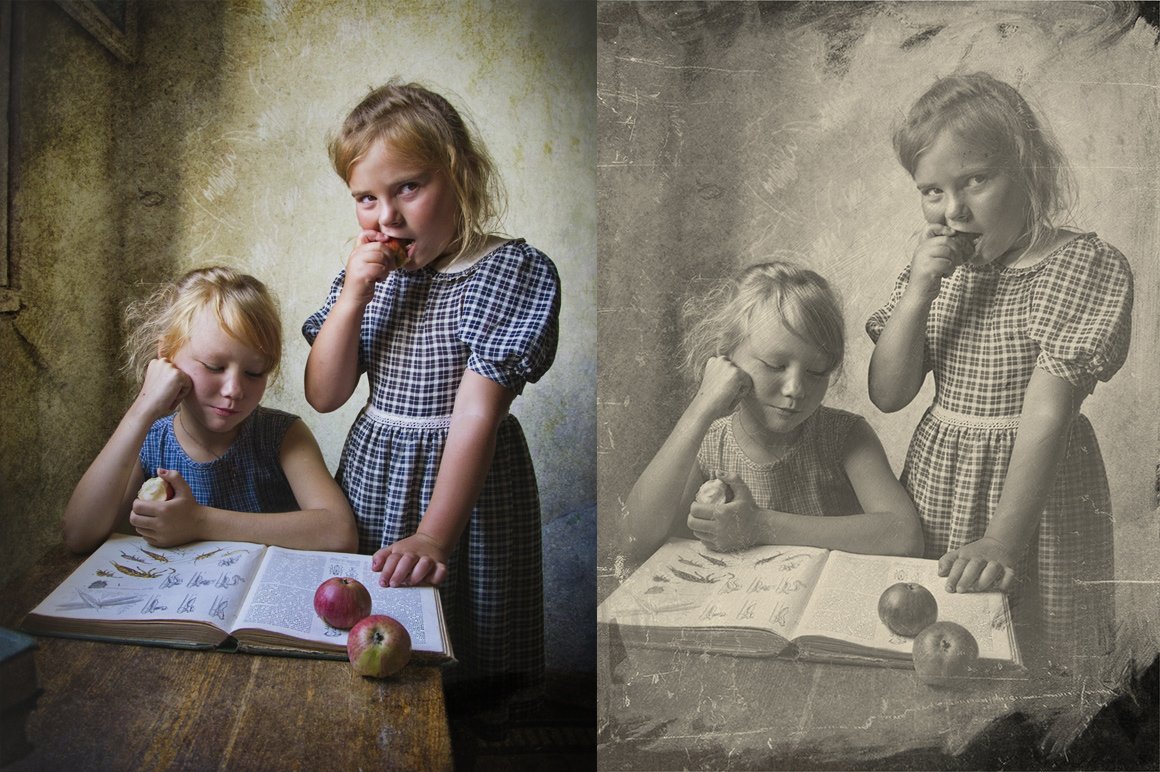 Vintage Old Photo Effect Overlays, Add-ons | GraphicRiver