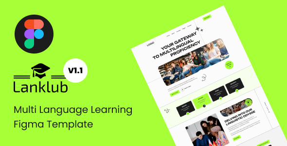 Lanklub - Multi Language learning Figma Template. by designxhut | ThemeForest
