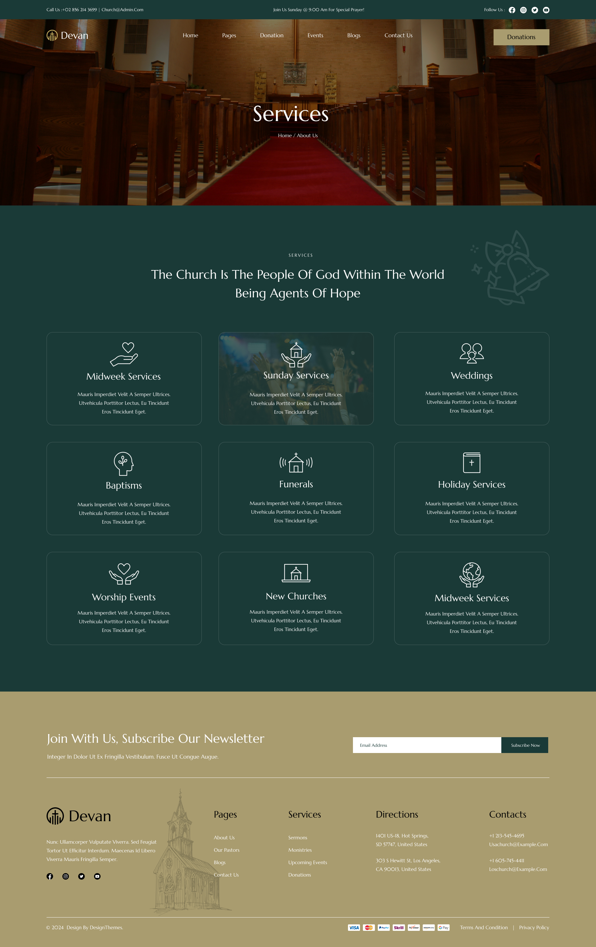 Devan - Church and Charity Figma Template by BuddhaThemes | ThemeForest