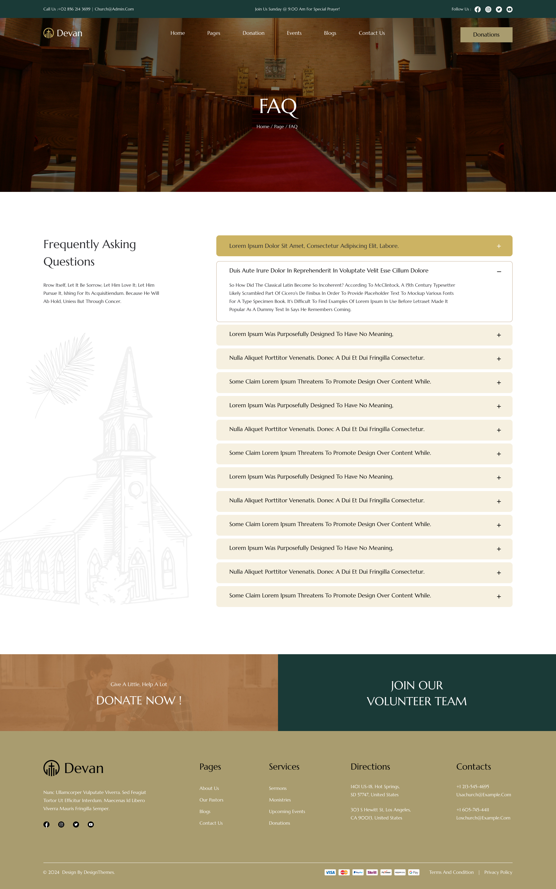 Devan - Church and Charity Figma Template by BuddhaThemes | ThemeForest
