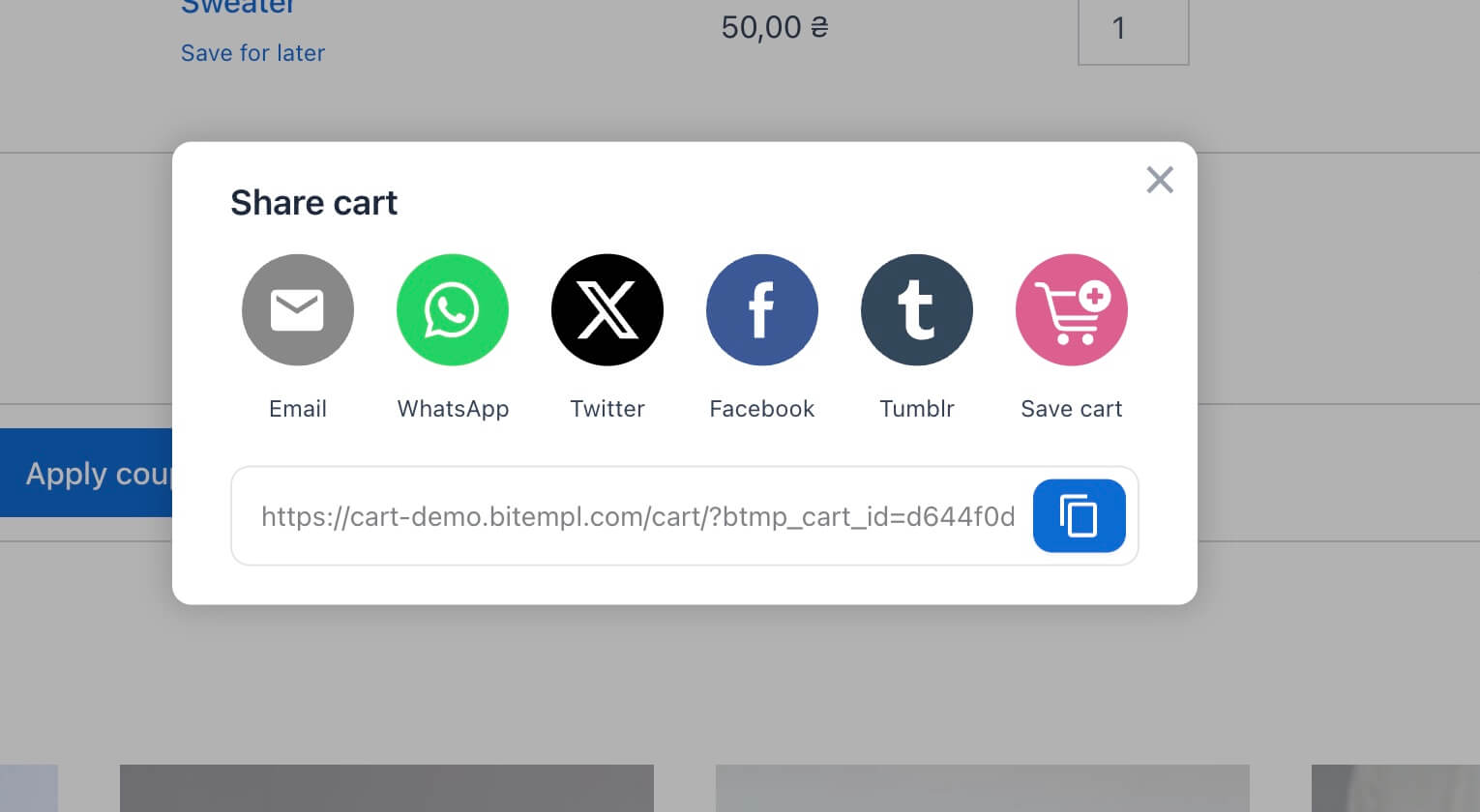 Save Products For Later Save And Share Woocommerce Cart By Bitempl Codecanyon