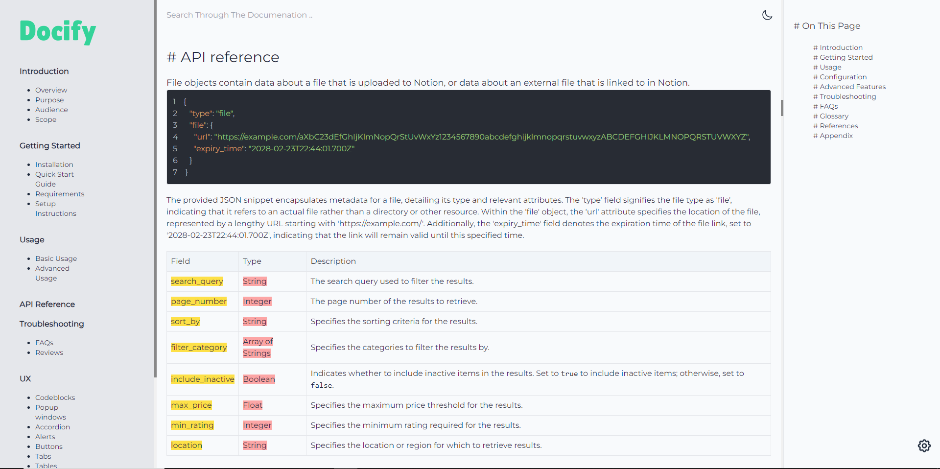 Docify - Streamlined HTML Template For Technical Documentation by DannsScripts
