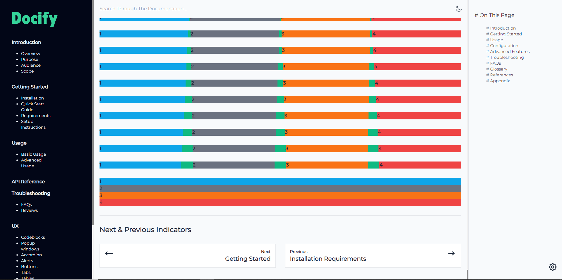 Docify - Streamlined HTML Template For Technical Documentation by DannsScripts