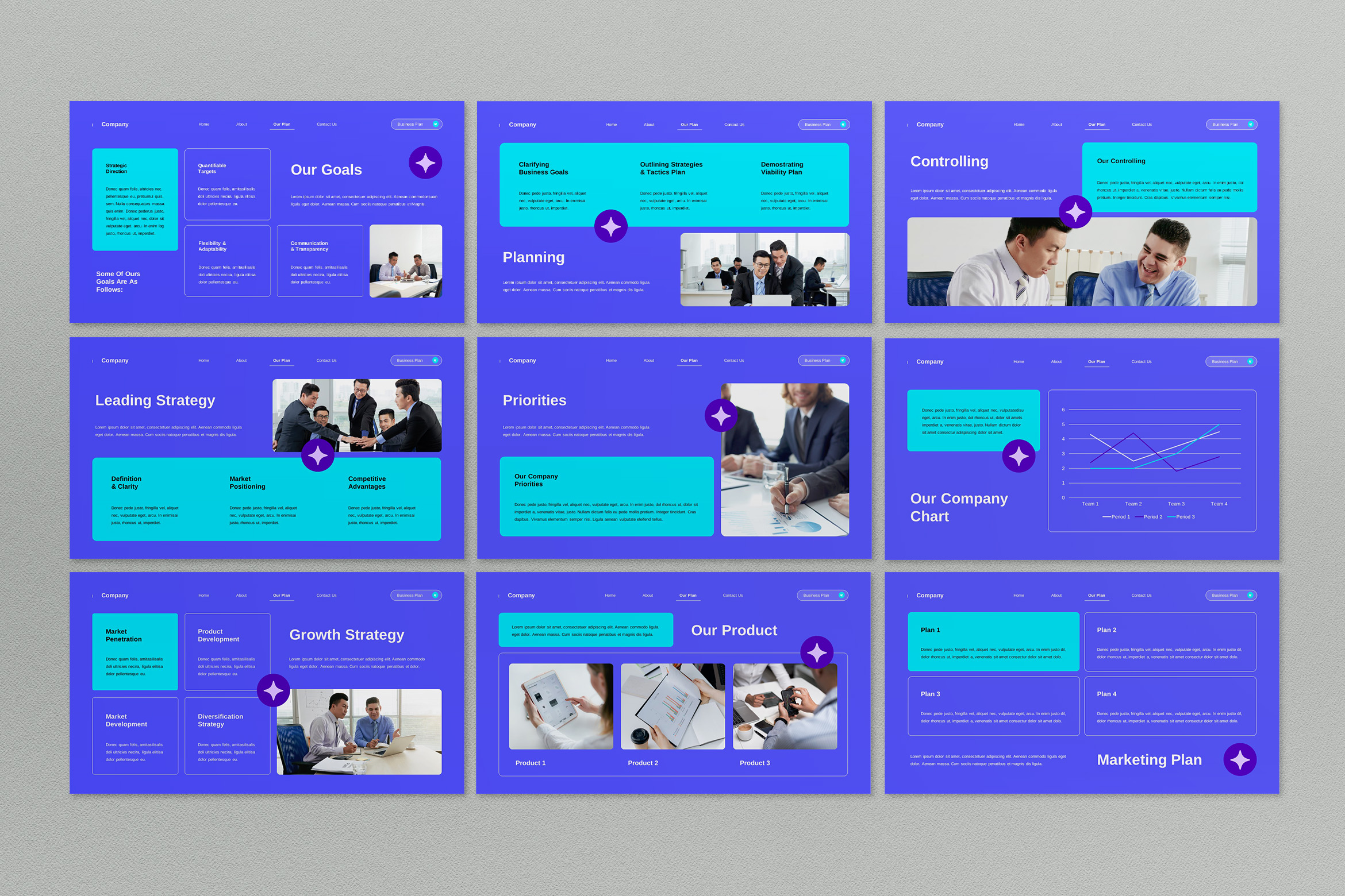 Purple White Modern Business Plan Presentation Keynote, Presentation ...