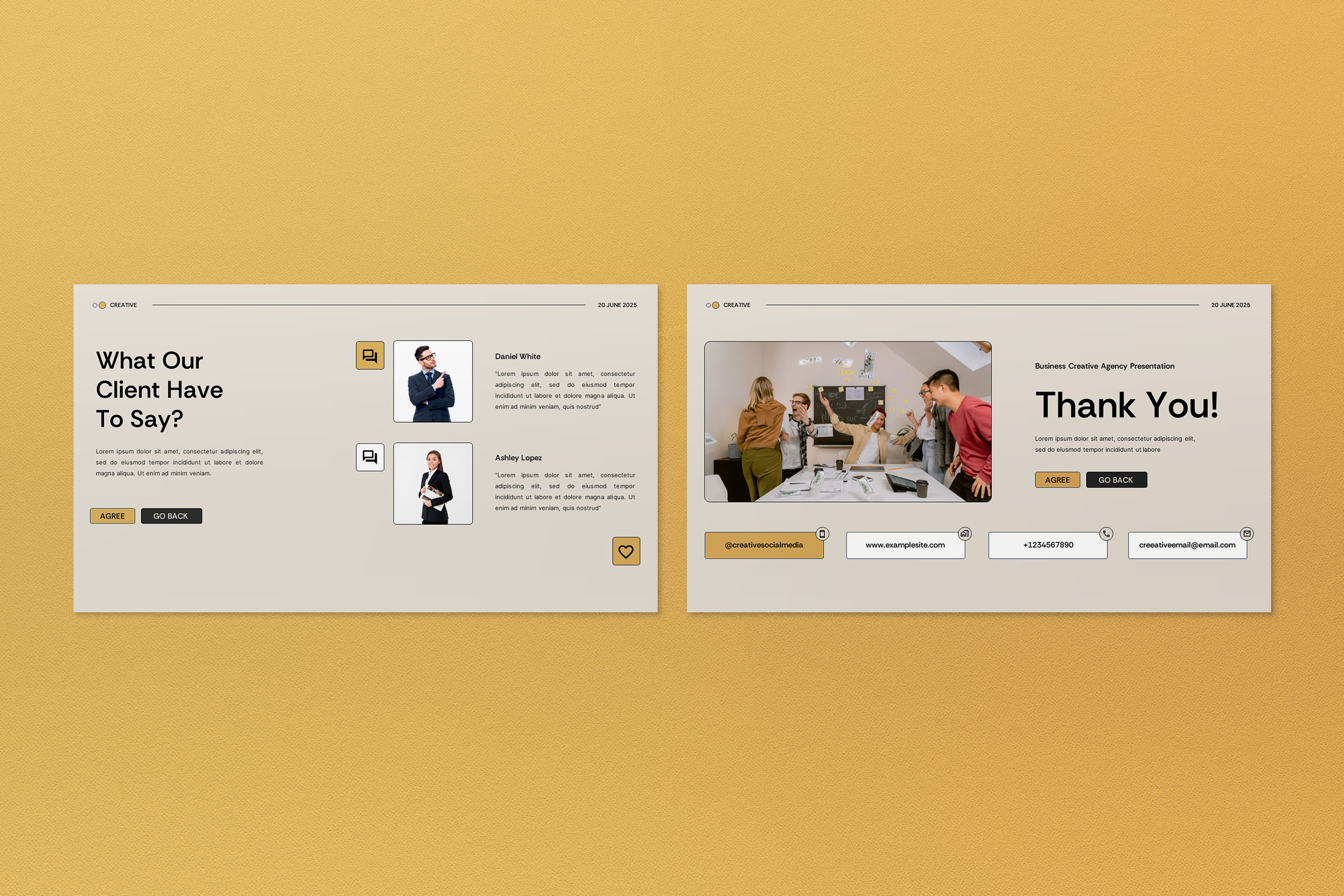 Yellow Brown Creative Business Agency Presentation PPT, Presentation ...