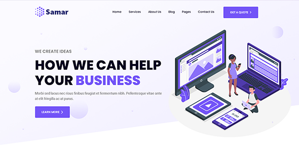 Samar | Creative Agency WordPress Theme by DexignZone | ThemeForest