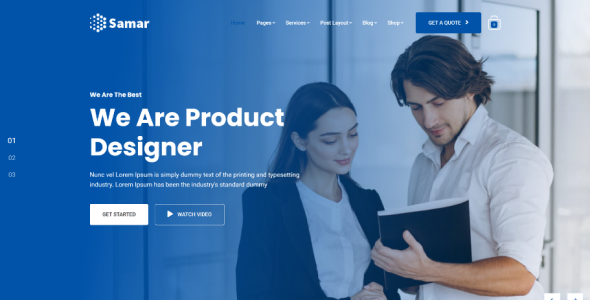 Samar | Creative Agency WordPress Theme by DexignZone | ThemeForest