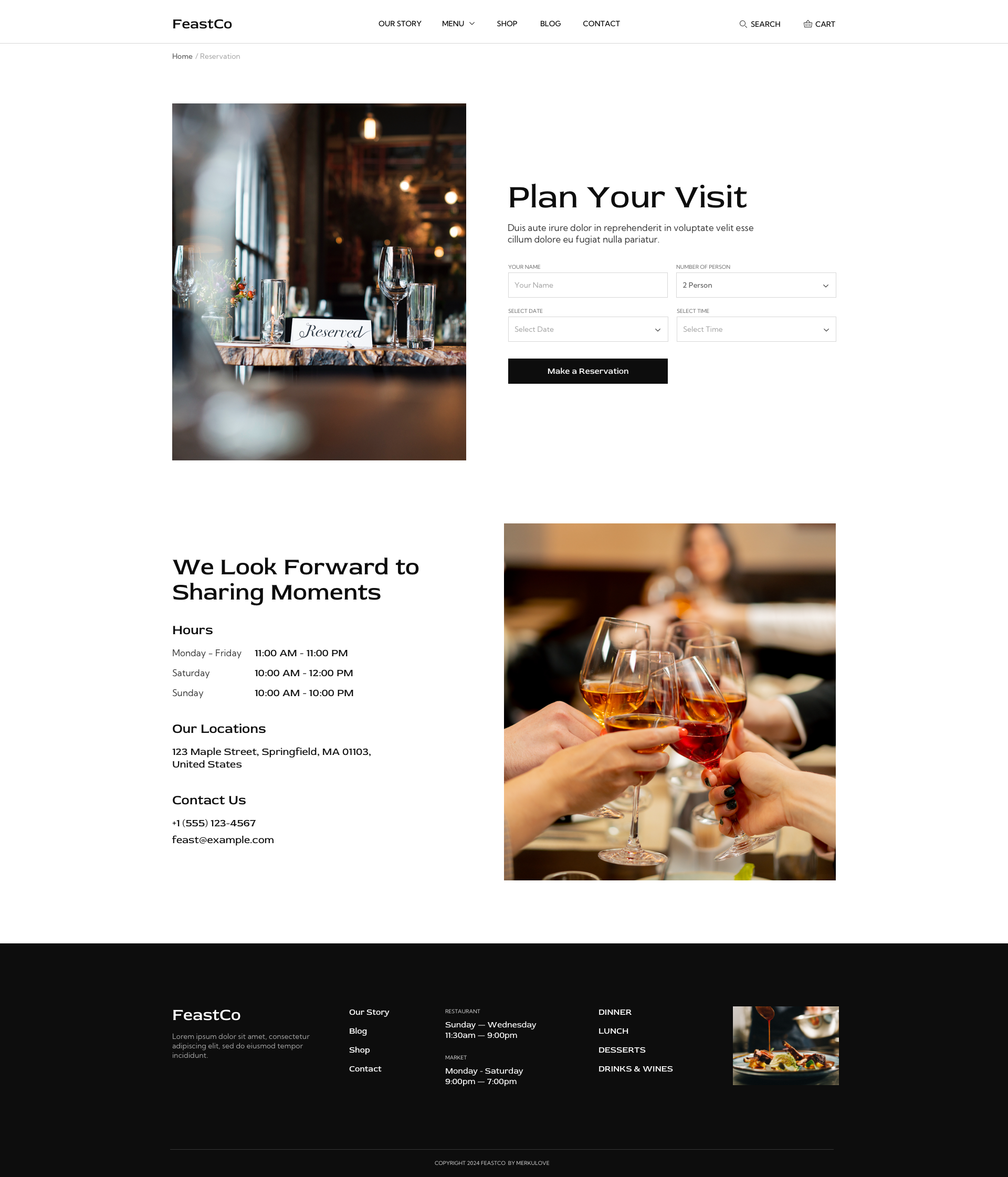 FeastCo – Restaurant Template for Figma by merkulove | ThemeForest