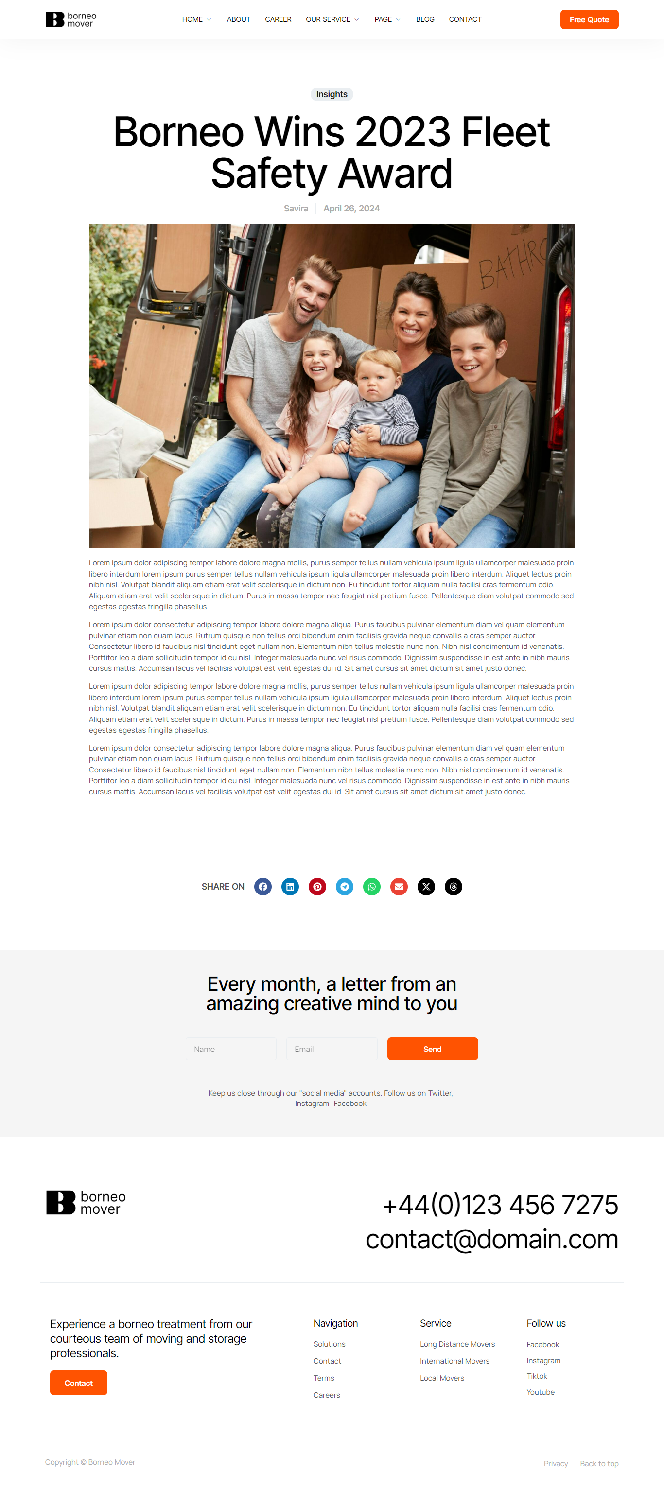 Borneo - Movers & Packers Elementor Pro Template Kit by imoodev | ThemeForest