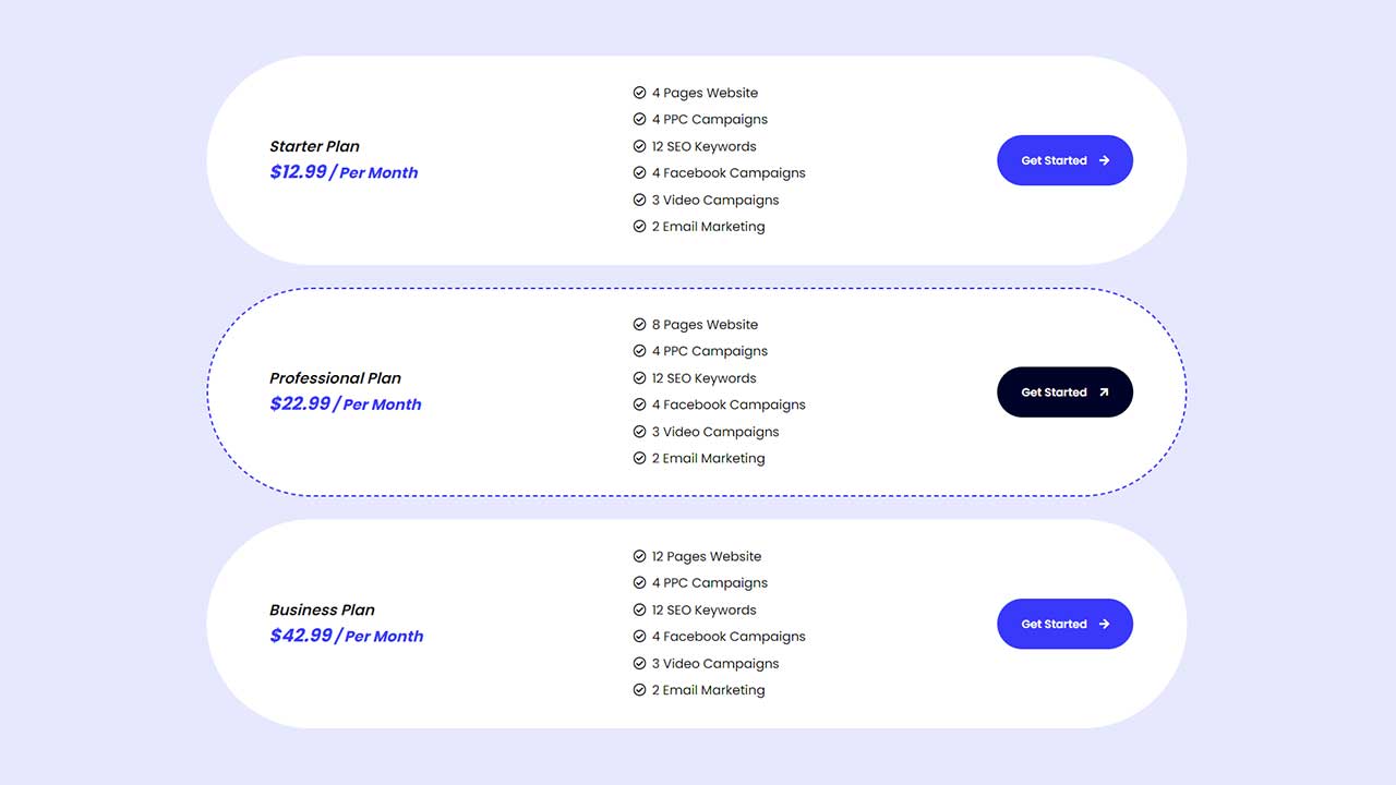 PricingXtra - Bootstrap 5 Pricing Table Section Template by themes_studio