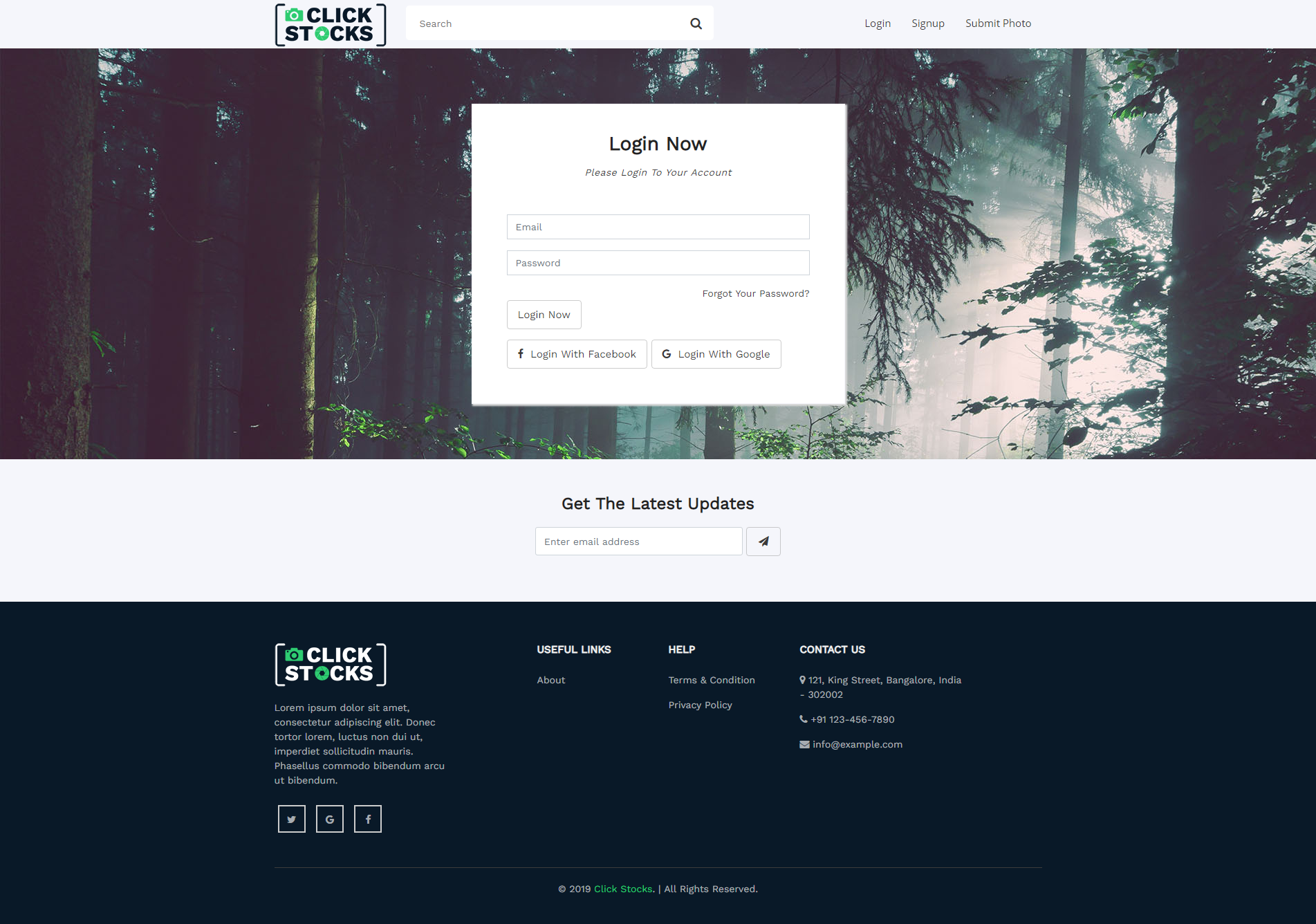 Click Stocks - Free Stock Photos Laravel Script by media-city | CodeCanyon