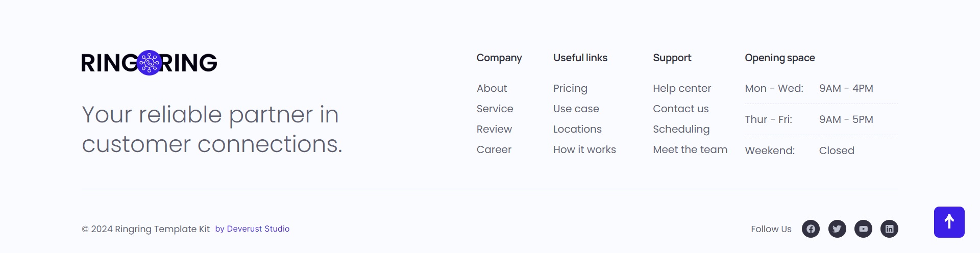 Ringring - Call Center & Telemarketing Elementor Pro Template Kit by ...