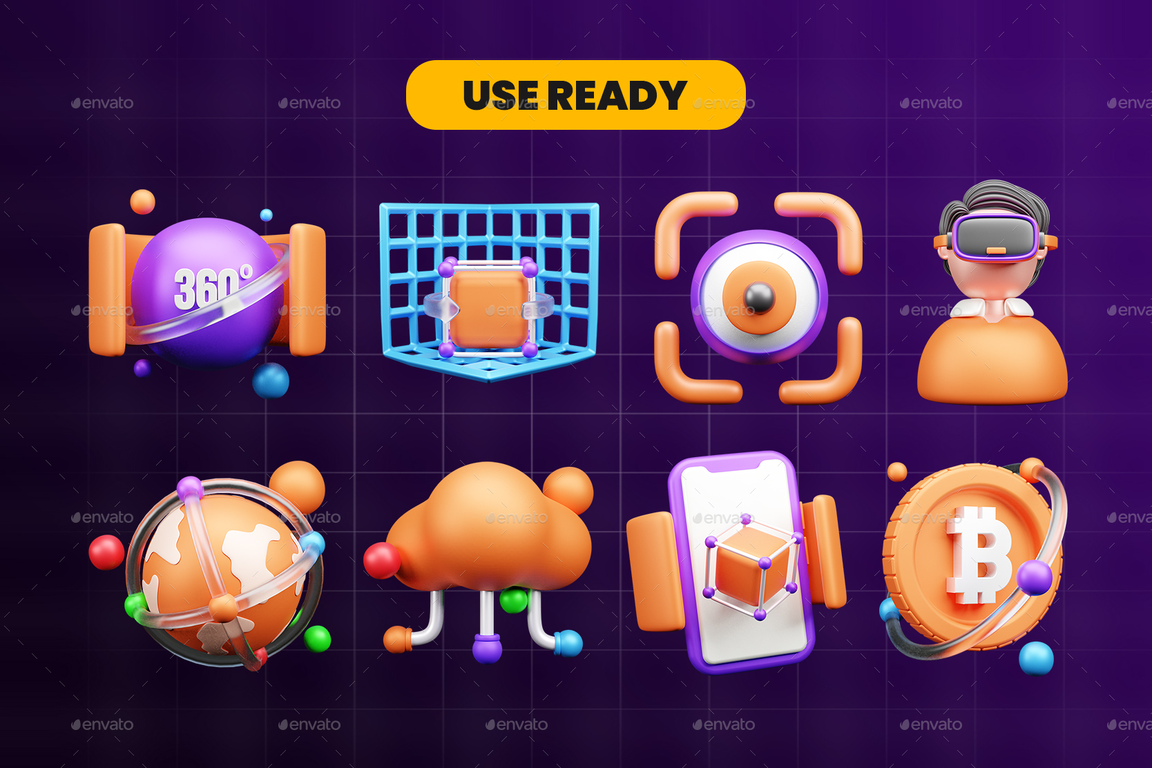 Metaverse Gaming 3d Illustration Icon Pack, Graphics | GraphicRiver