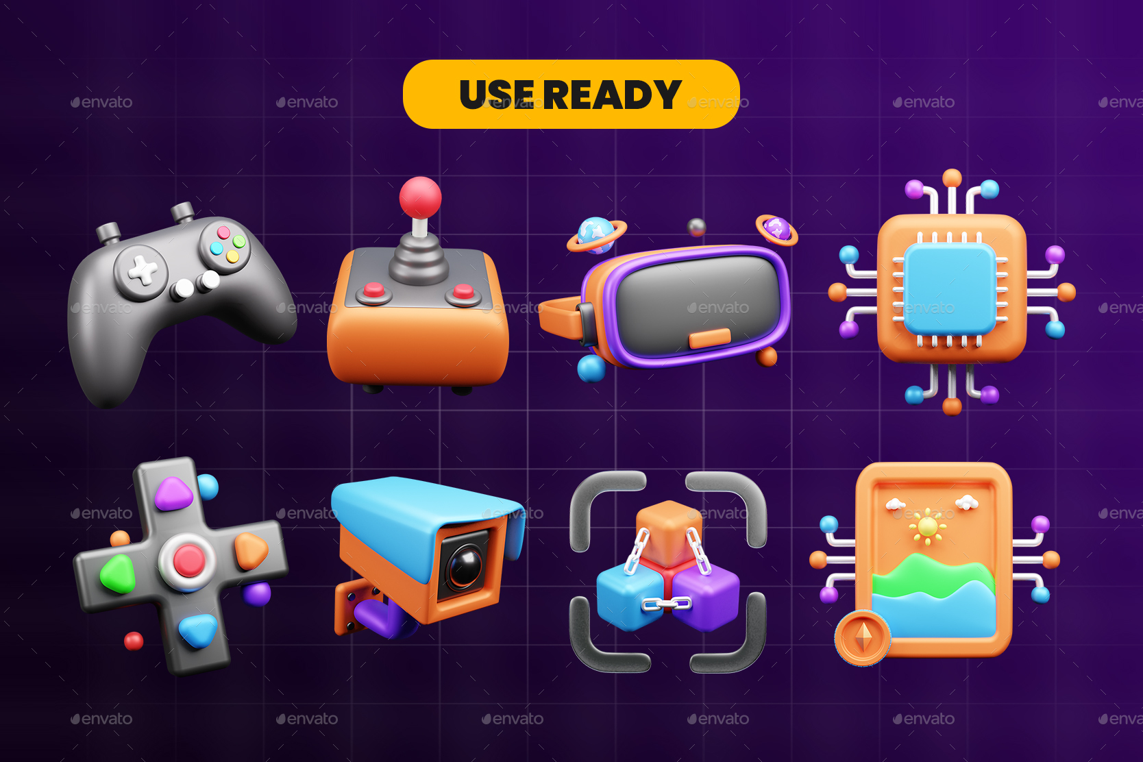 Metaverse Gaming 3d Illustration Icon Pack, Graphics | GraphicRiver