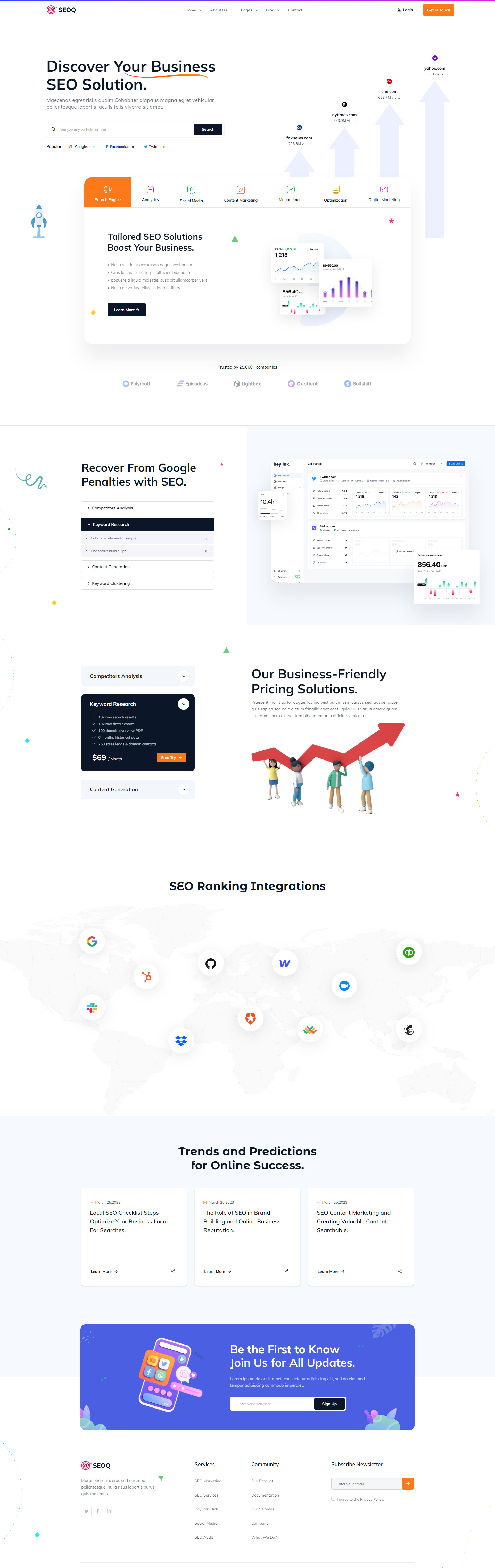 SEOQ - SEO & Digital Marketing Agency React Next JS Template by RRdevs