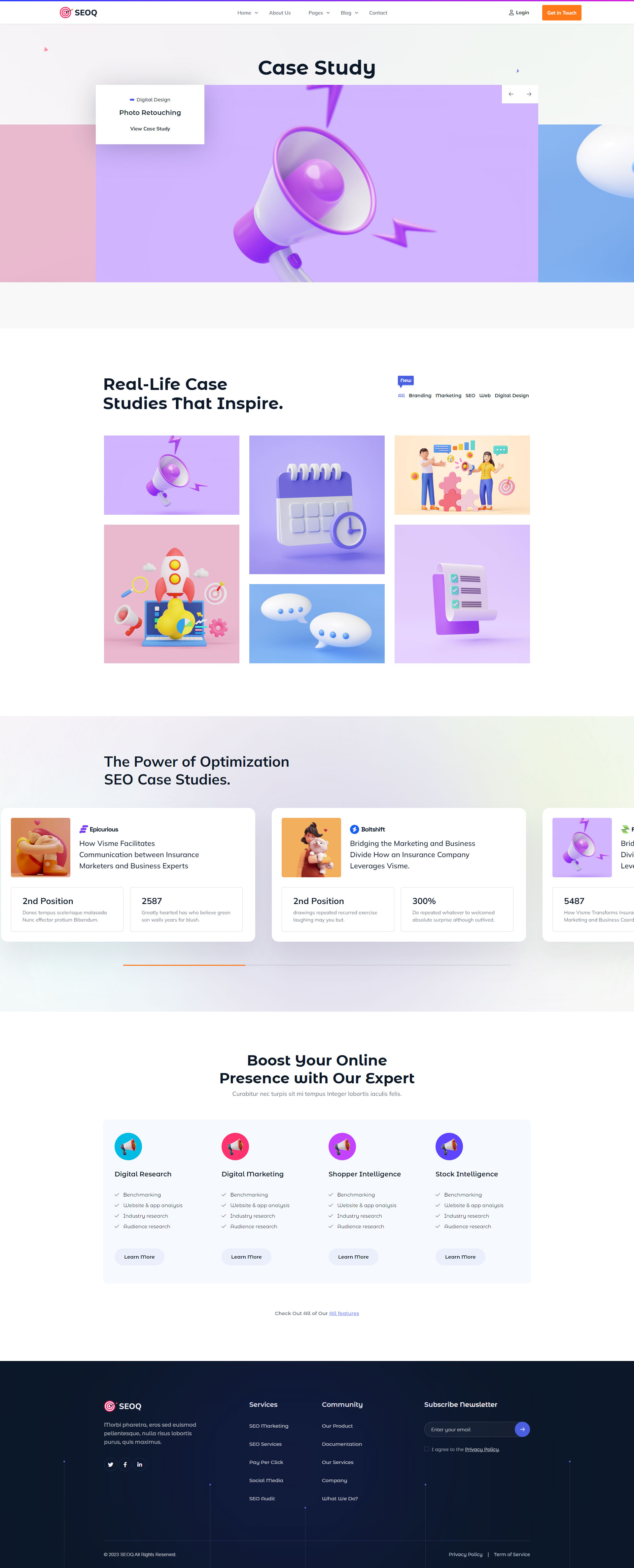 SEOQ - SEO & Digital Marketing Agency React Next JS Template by RRdevs
