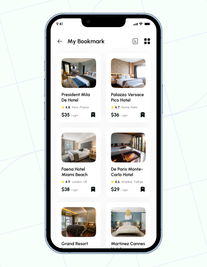 BookNest - Flutter Hotel Booking App UI Template | Figma Free by ...
