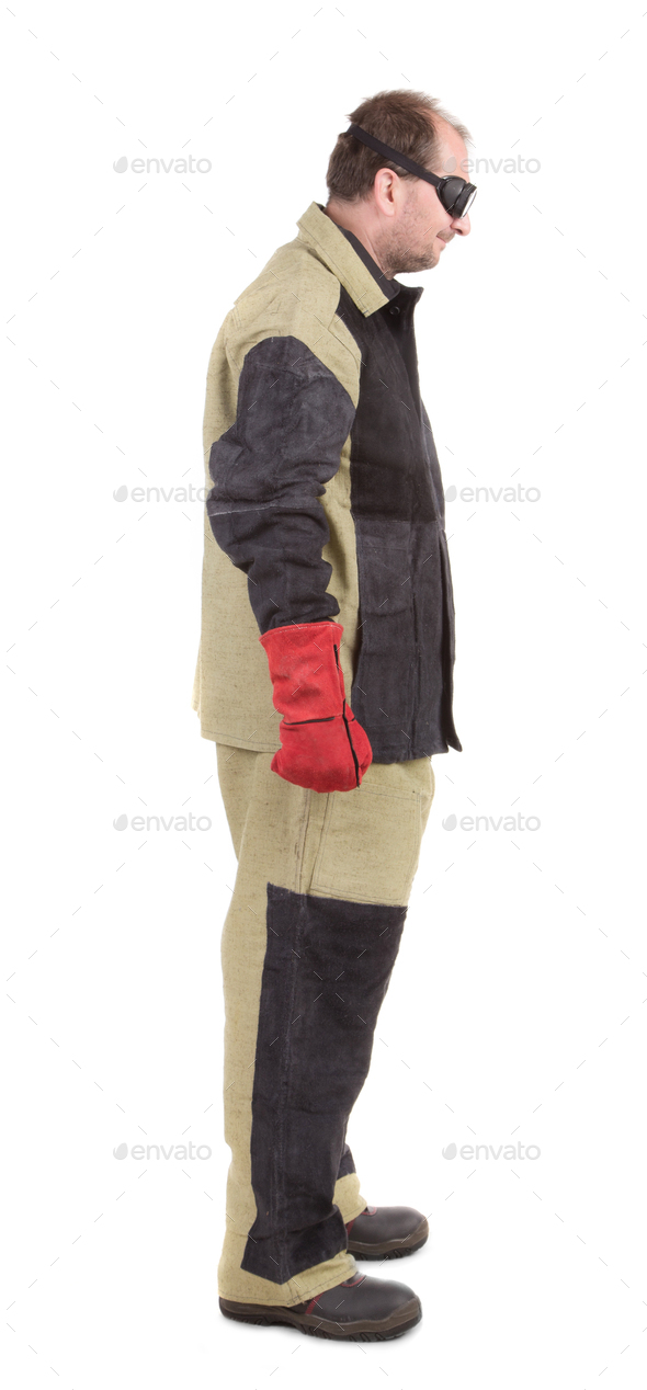 Smiling worker side view. Stock Photo by indigolotos | PhotoDune