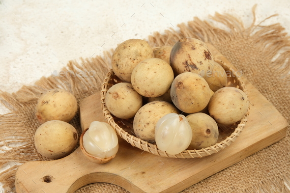 Duku fruit. Duku is a type of fruit belonging to the Meliaceae tribe ...