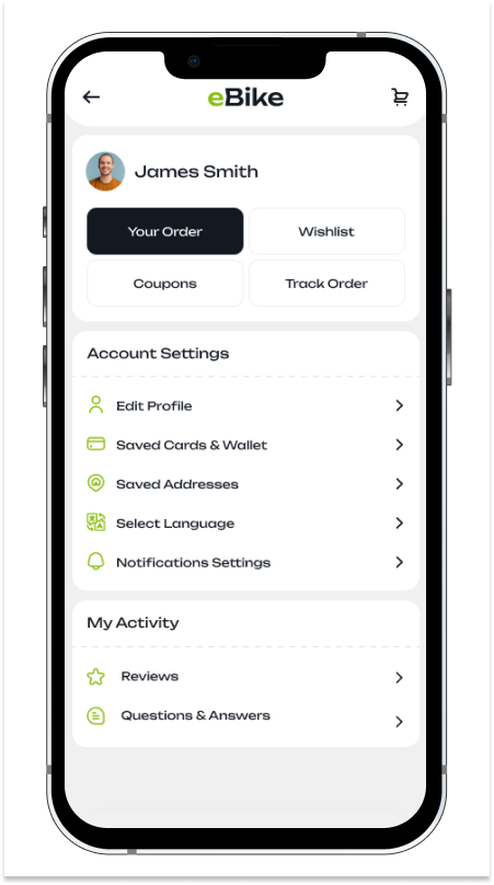 eBike - React Native CLI eCommerce Mobile App Template by IndianCoder
