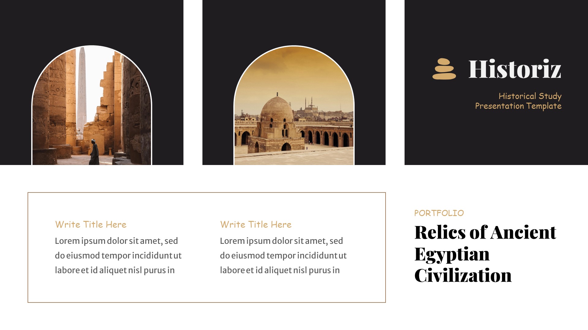 Historiz - Historical Study Google Slides Template, Presentation Templates