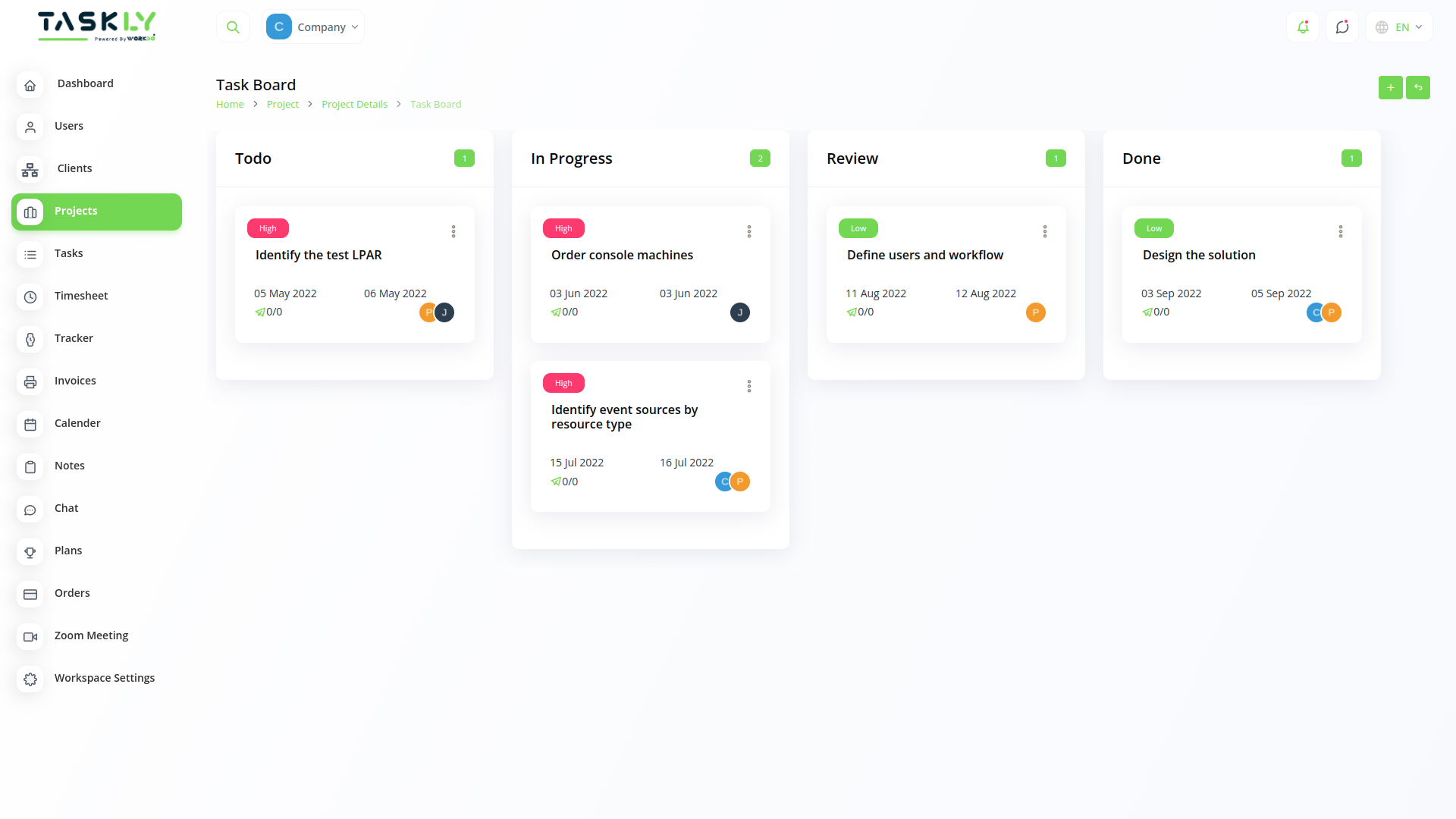 TASKLY SaaS – Project Management Tool by WorkDo | CodeCanyon