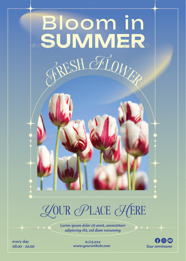 Flower Festival Flyer, Print Templates | GraphicRiver