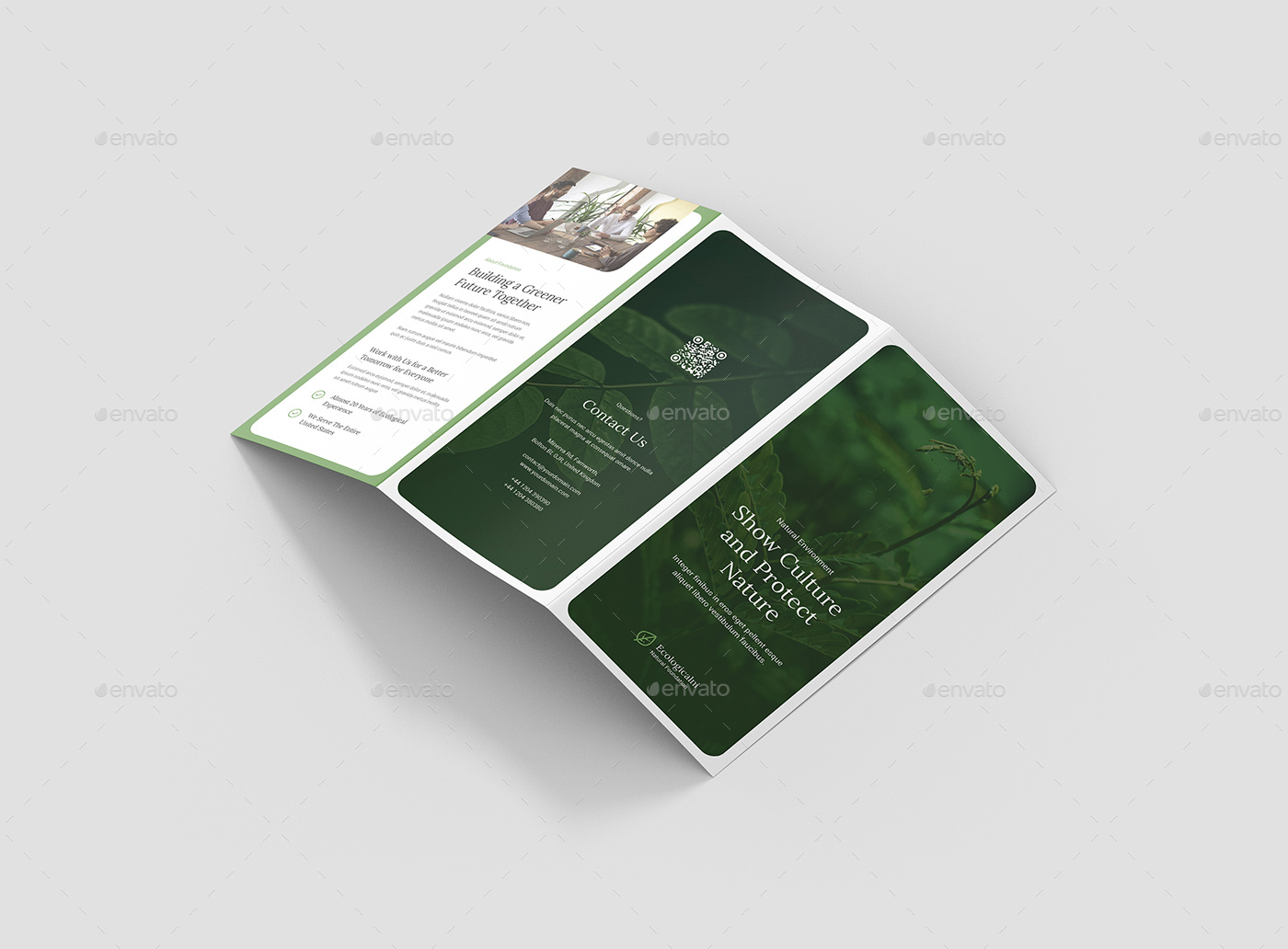 Ecology Brochure Tri-Fold Template, Print Templates | GraphicRiver