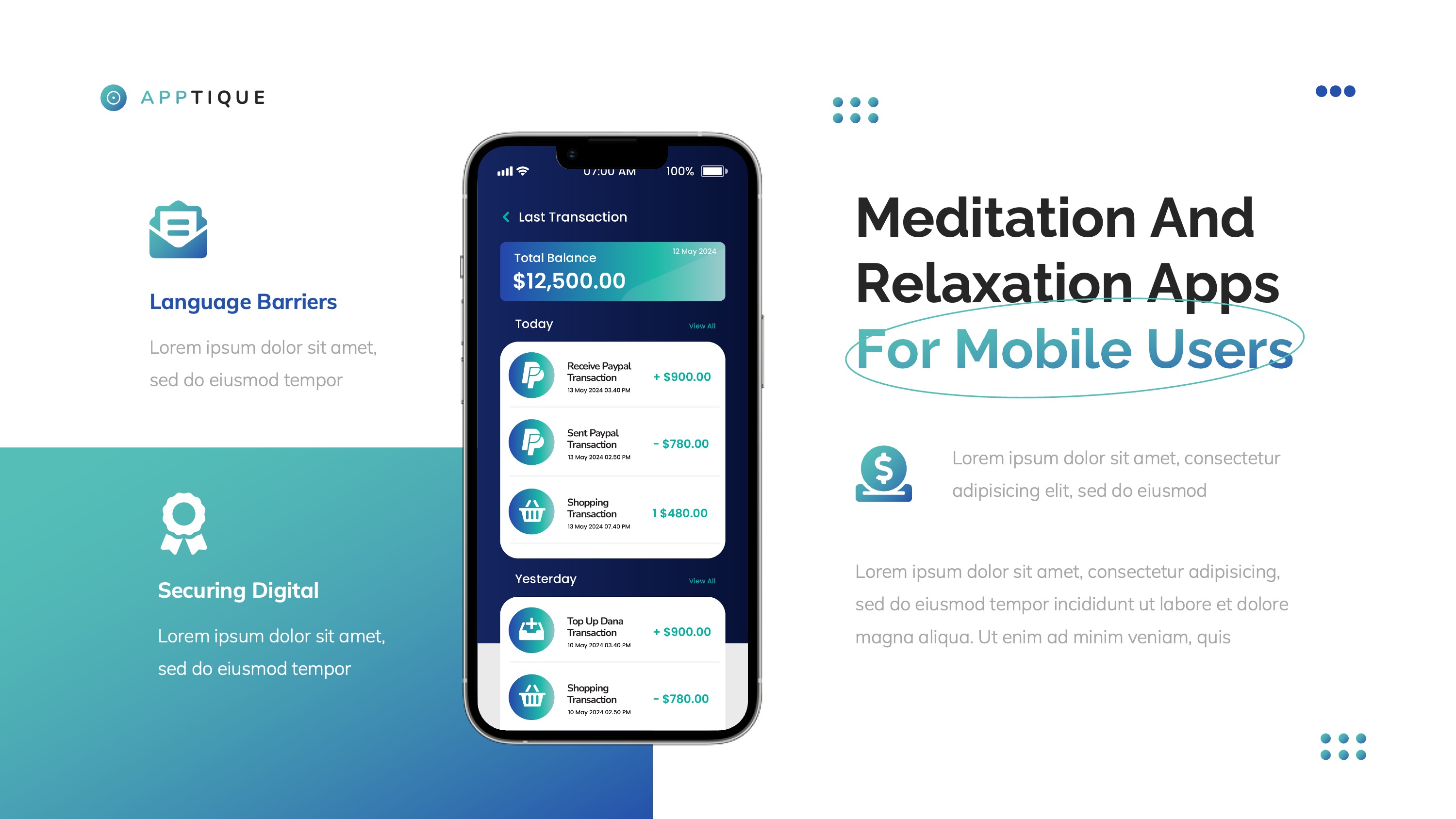 Mobile Apps Google Slide, Presentation Templates | GraphicRiver