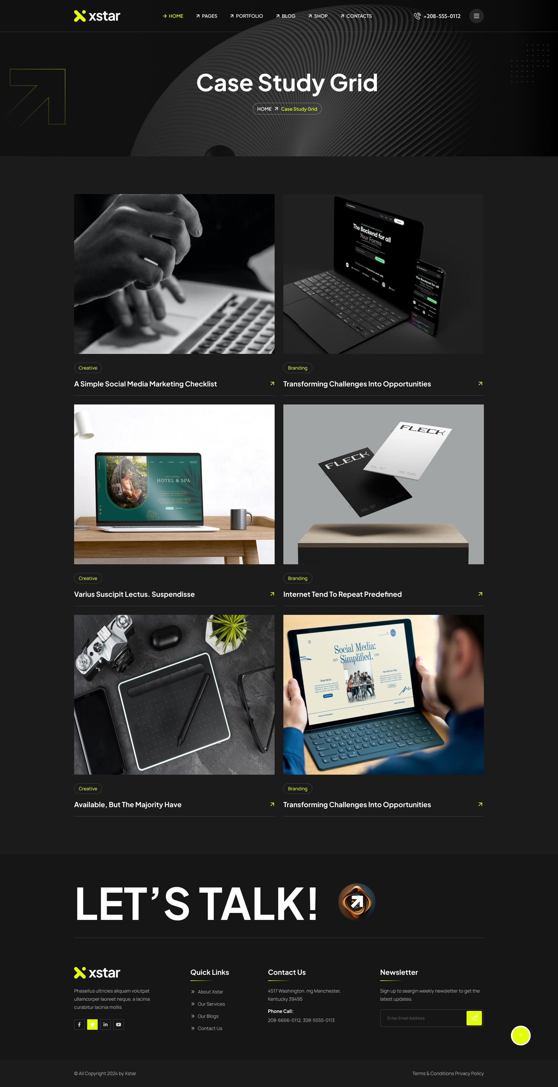 Xstar – Creative Agency Figma Template by Gramentheme | ThemeForest