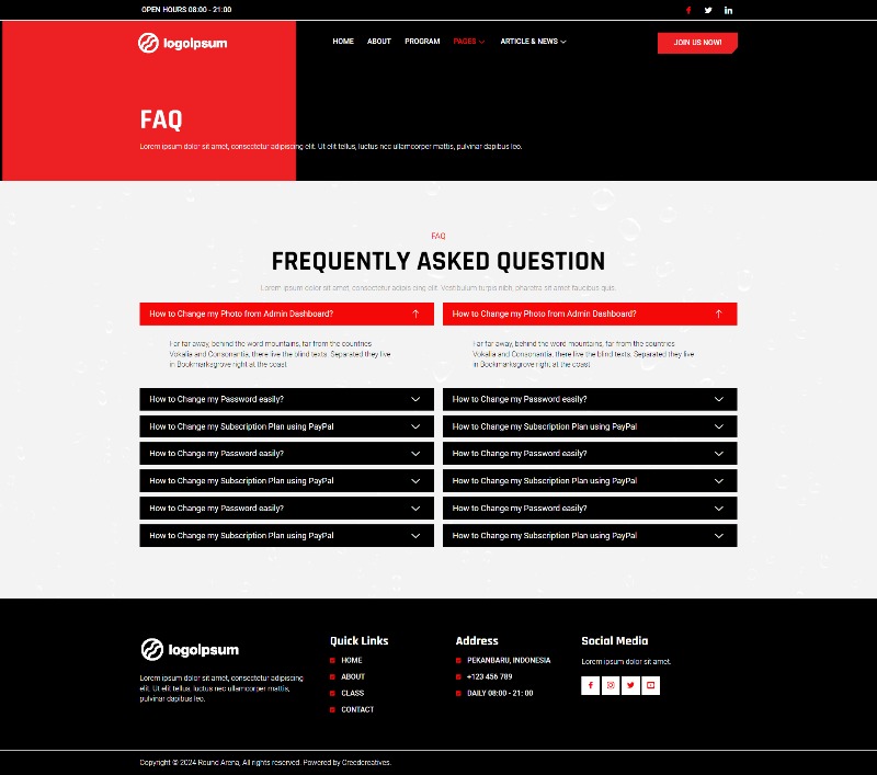 Round Arena - Boxing Club Elementor Template Kit by creedcreatives