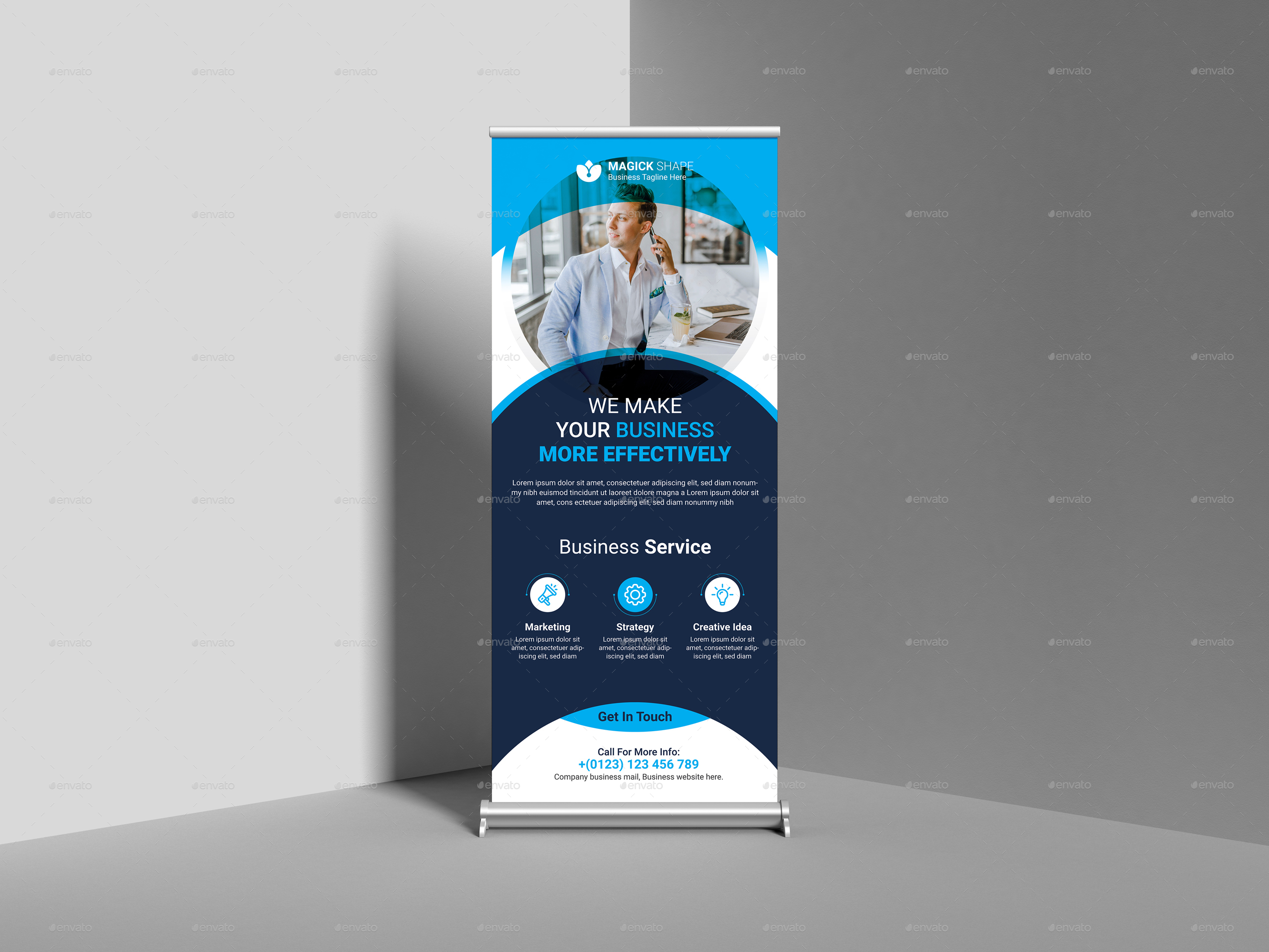 Roll Up Banner Template, Print Templates | GraphicRiver