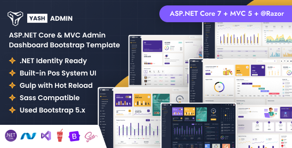 YashAdmin - ASP.NET Core & MVC Sales Management System Admin Dashboard ...