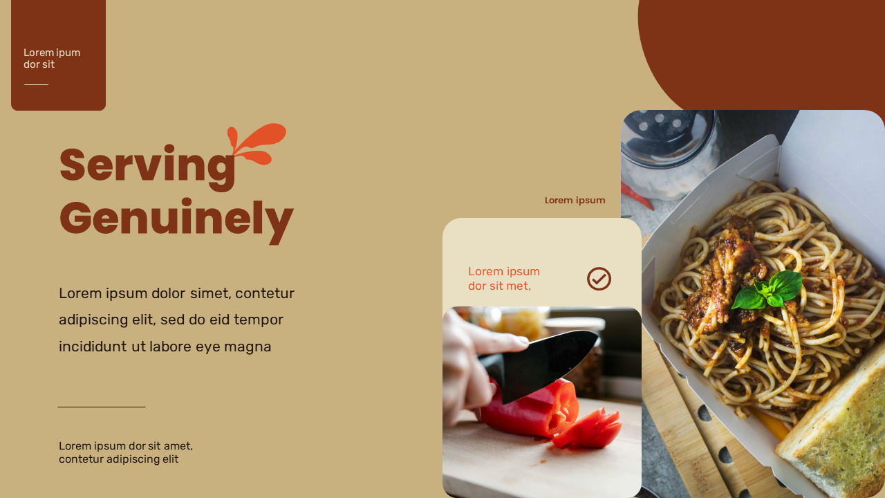 Ogey Noodle - Food Company Powerpoint Template, Presentation Templates