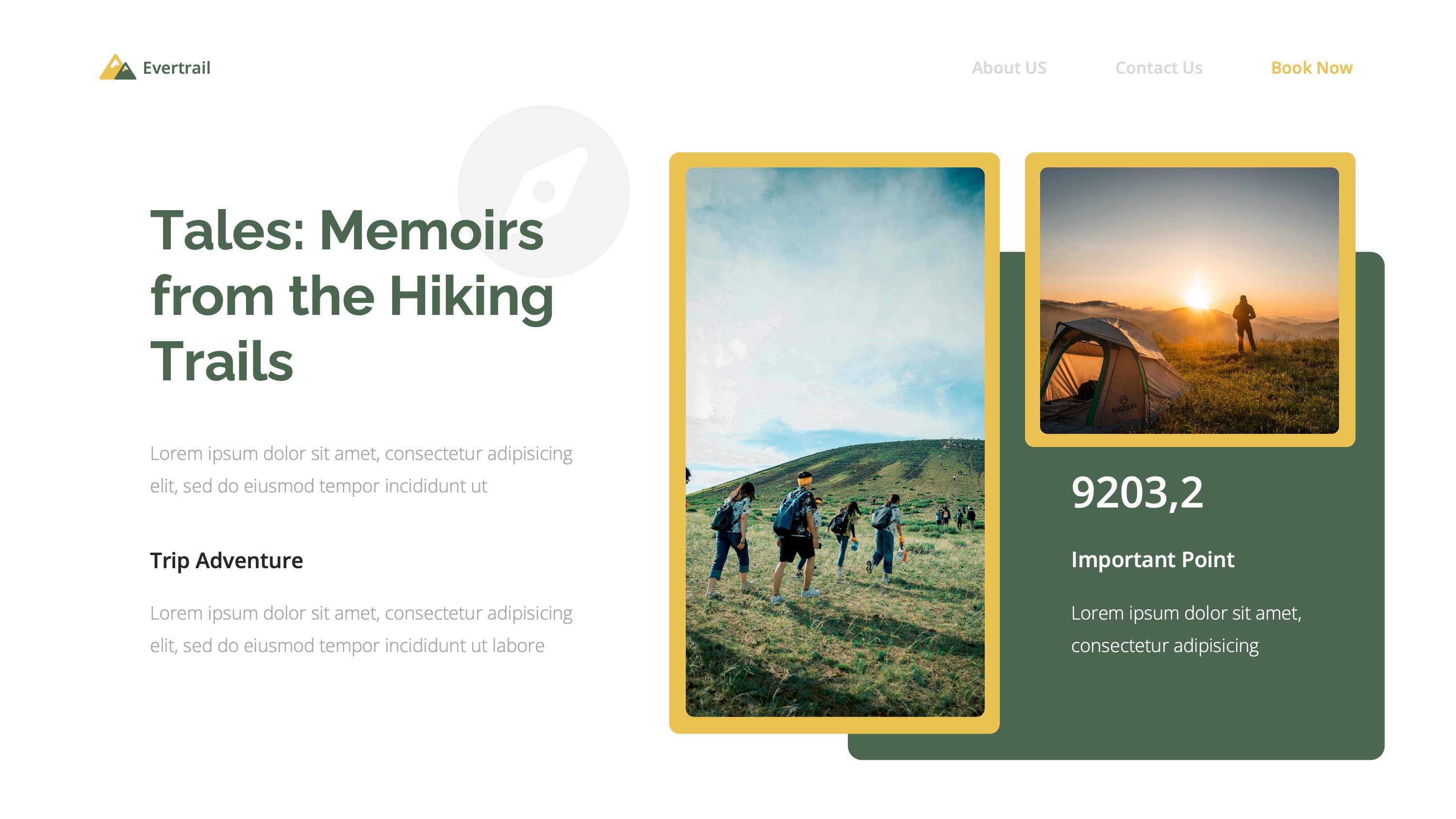 EVERTRAIL Hiking Powerpoint, Presentation Templates | GraphicRiver